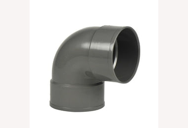 Bocht 90° PVC Grijs 75x75 Lijmverbinding
