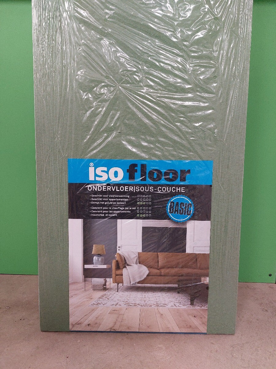 Isofloor ondervloerplaat 60x120 7mm pak 7,2 m2